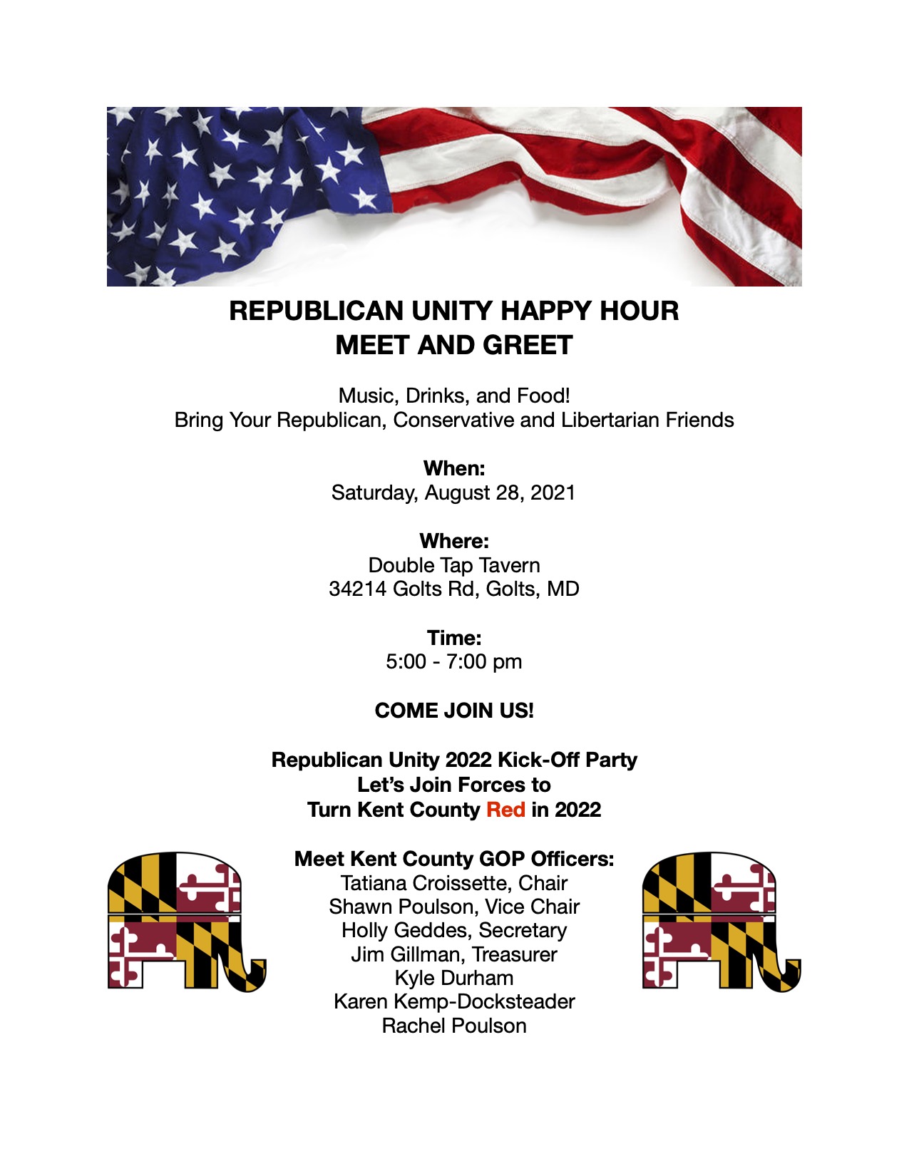 KC Republican Central Committee Happy Hour! - Republicans of Kent